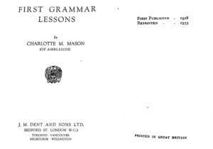 First Grammar Lessons